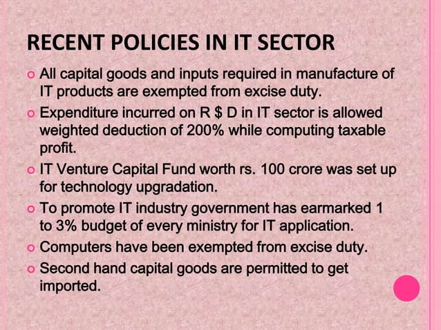 Information technology industry | PPTX