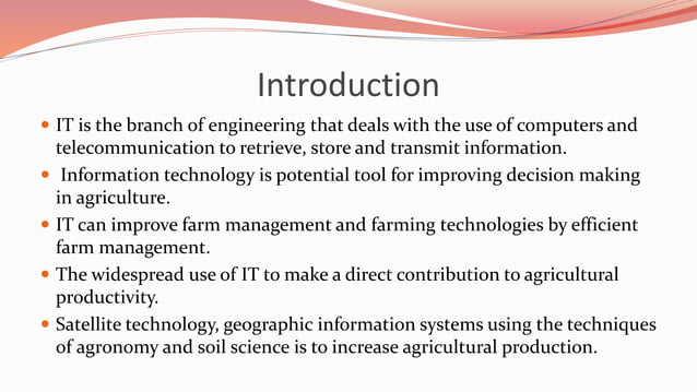 Information Technology in Rural Development | PPTX