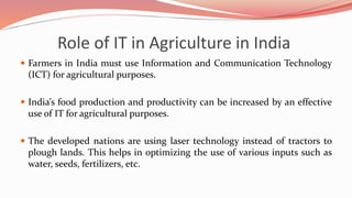 Information Technology in Rural Development | PPTX