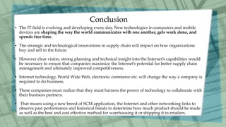 Information technology in supply chain managemnet | PPTX