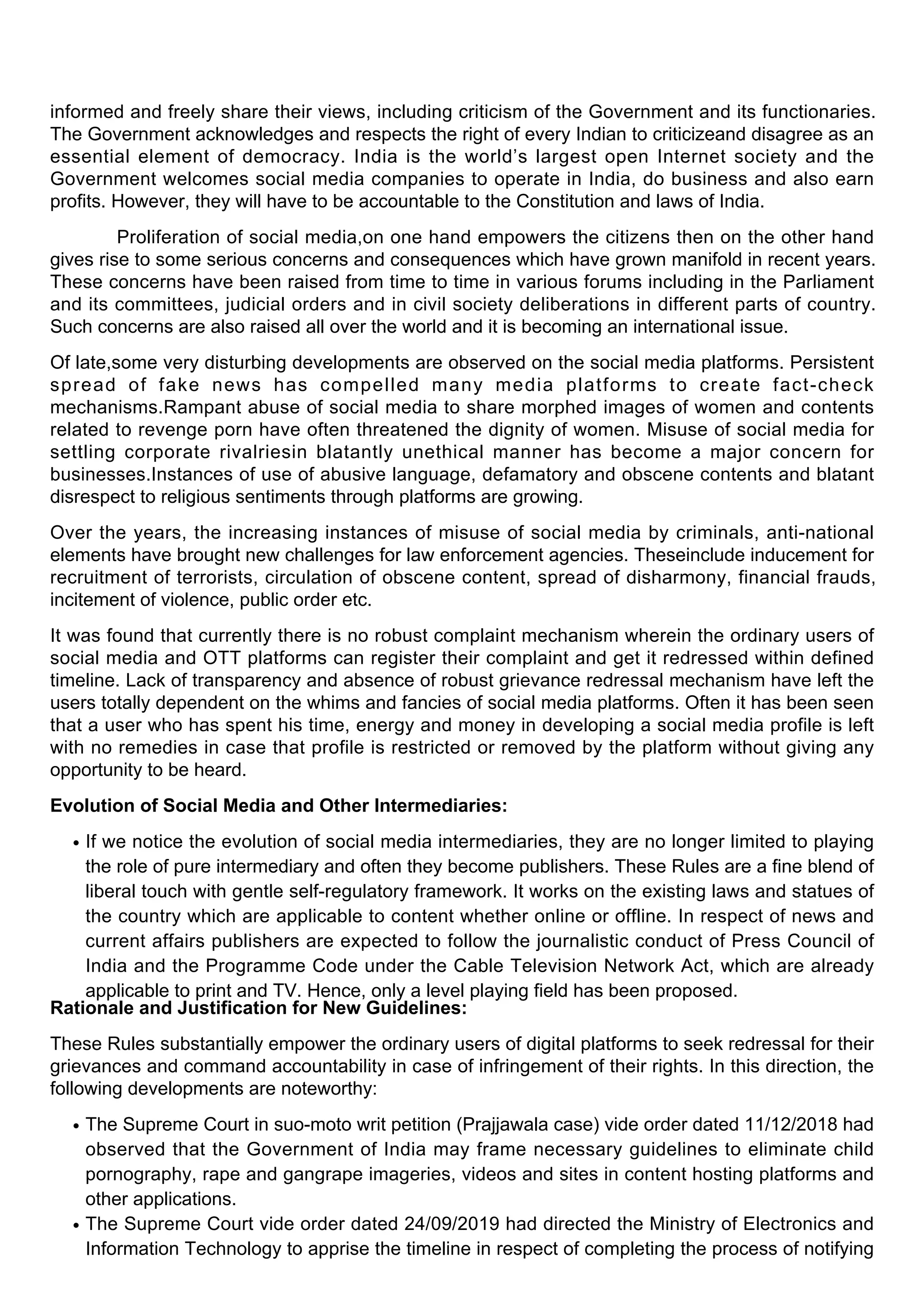 Information technology (intermediary guidelines and digital media ...