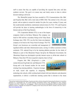 Information technology management frog vle application | PDF