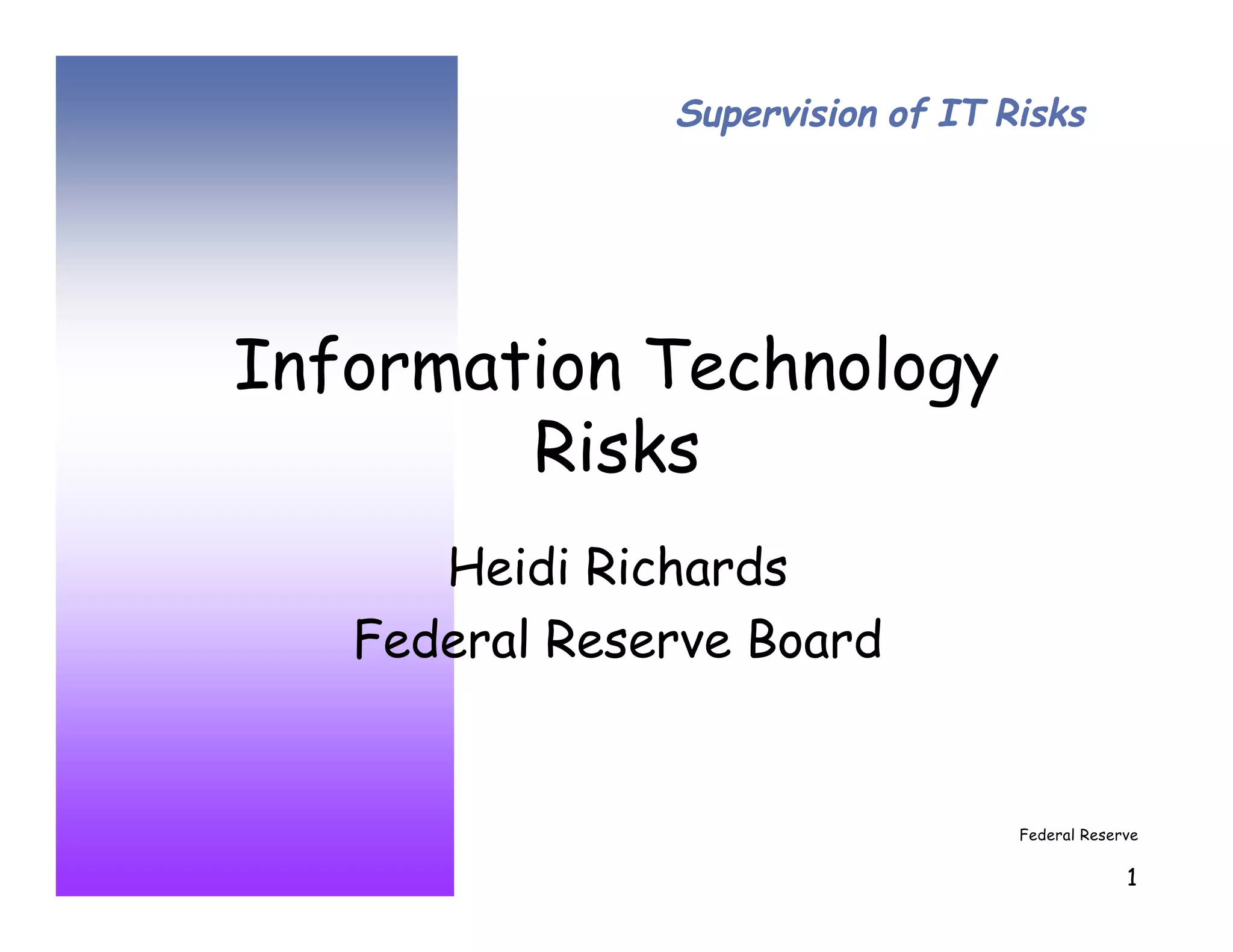 Information technology risks | PDF