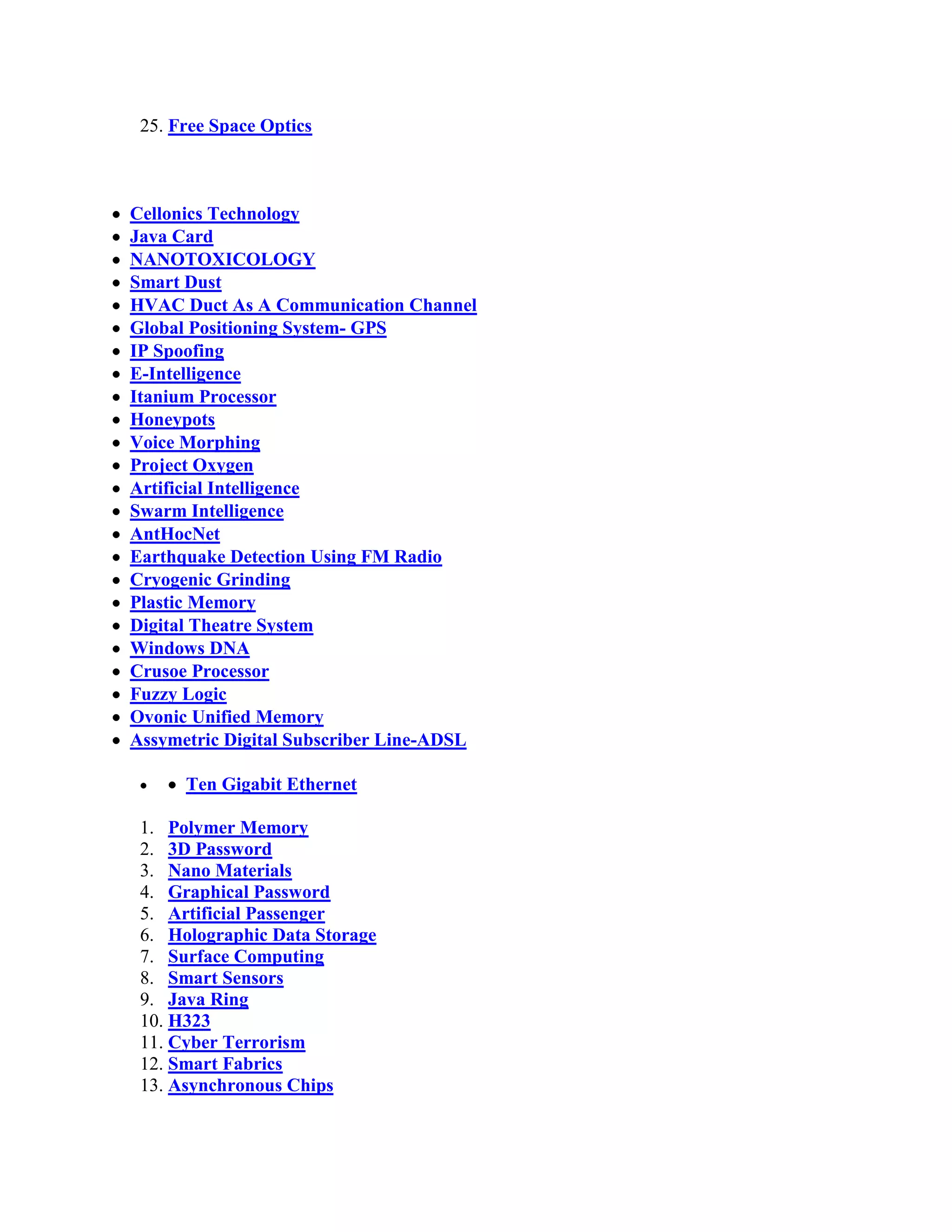 Information technology seminar topics | DOCX