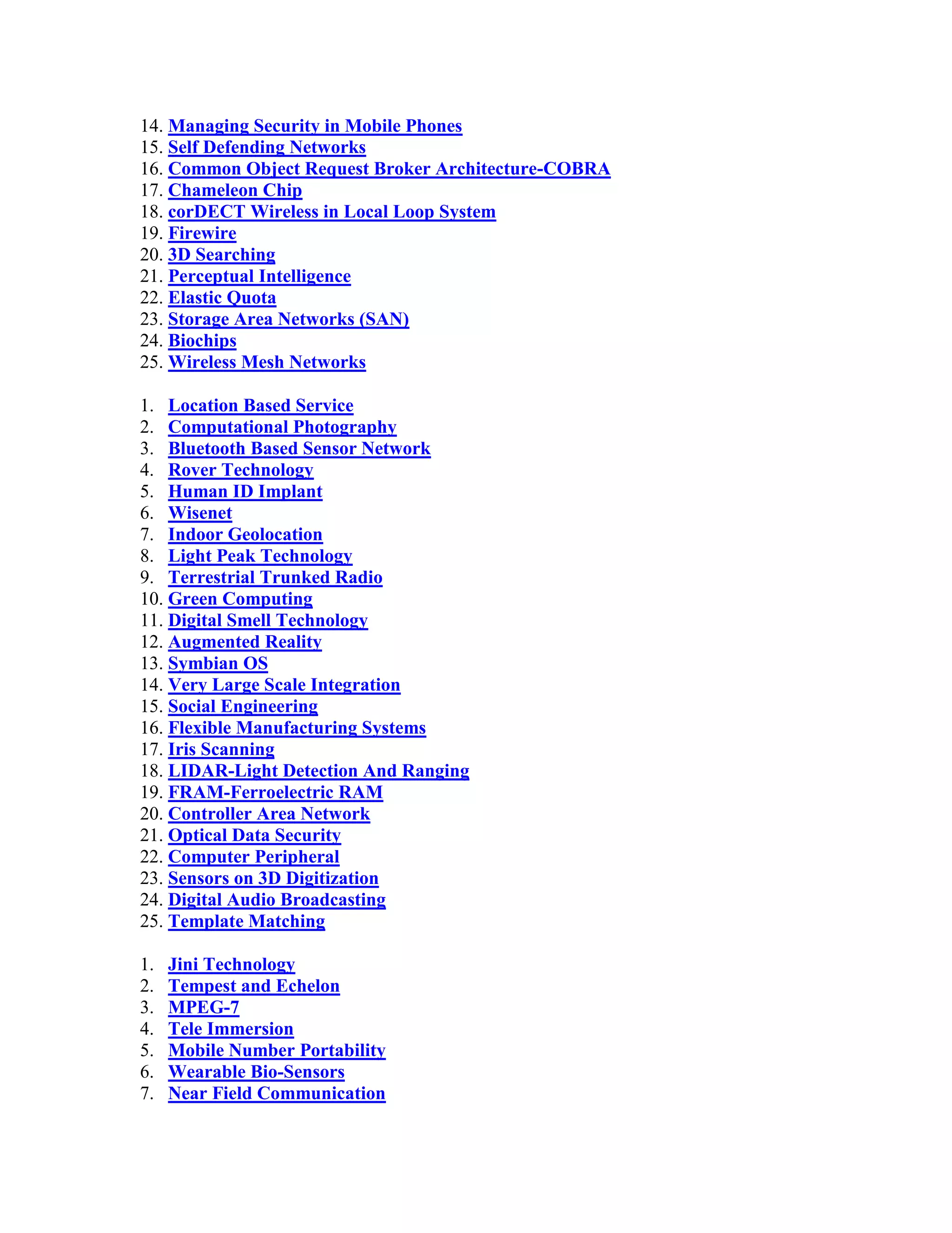 Information technology seminar topics | DOCX