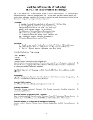 Information technology syllabus | PDF