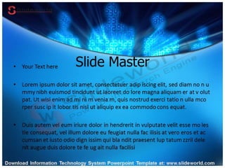 Information technology system powerpoint template | PPTX