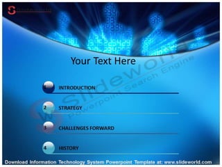 Information technology system powerpoint template | PPTX