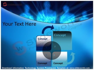 Information technology system powerpoint template | PPTX | Technology ...