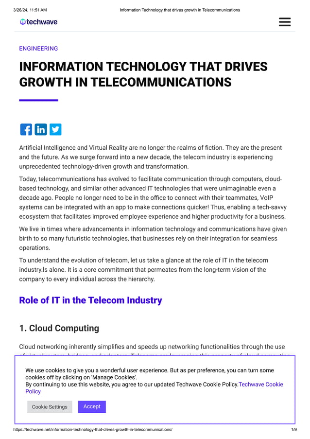 Information Technology that drives growth in Telecommunications.pdf