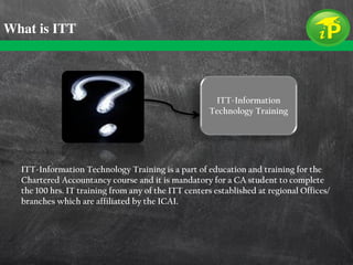 Information Technology Training in CA Course | PDF