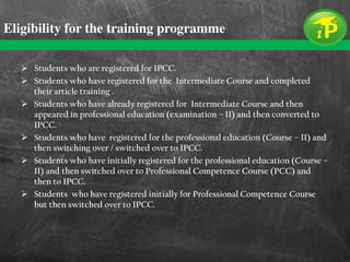 Information Technology Training in CA Course | PDF