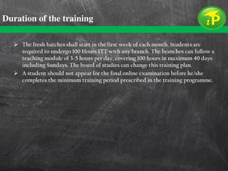 Information Technology Training in CA Course | PDF