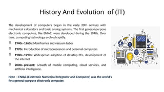Information Technology Unit -1 new.pptx | Operating Systems | Computer ...