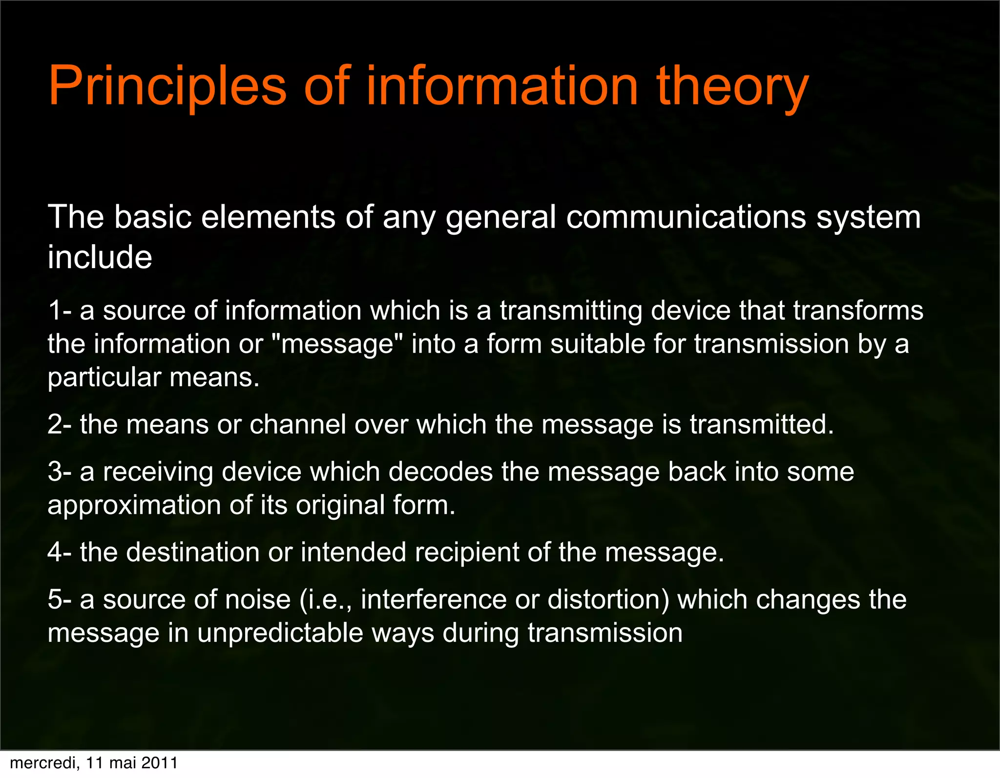 Information theory | PDF