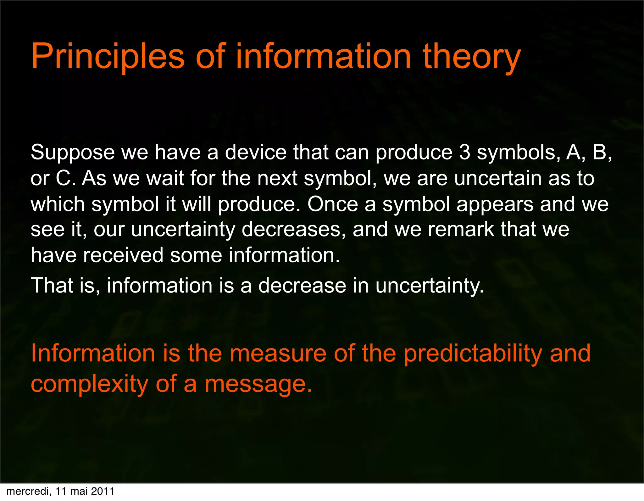 Information theory | PDF