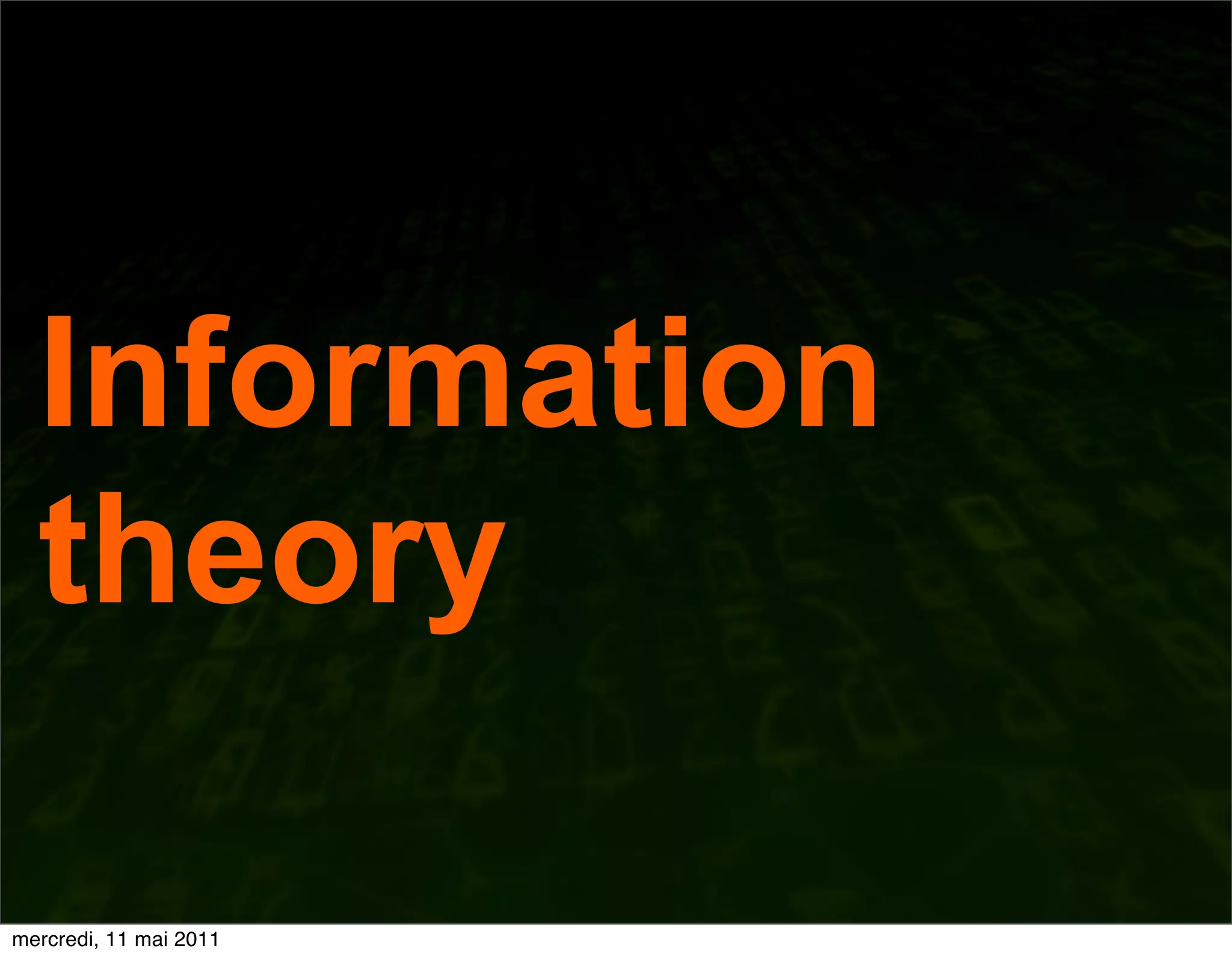 Information theory | PDF