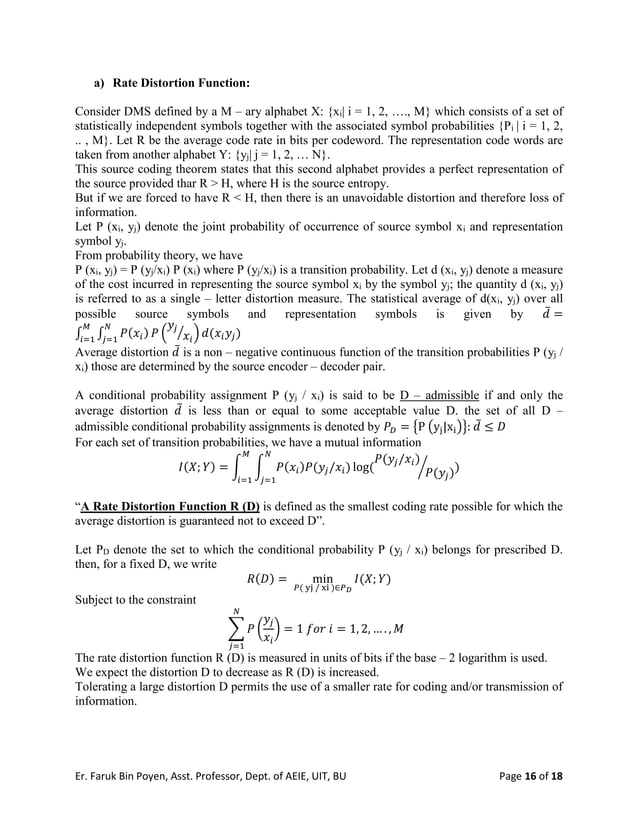 Information Theory - Introduction | PDF