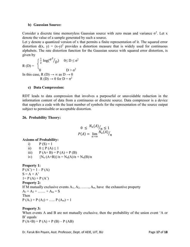 Information Theory - Introduction | PDF