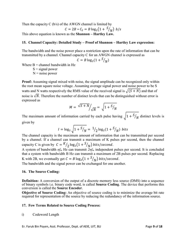 Information Theory - Introduction | PDF