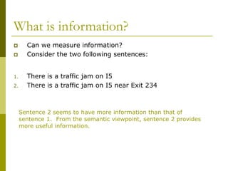 Information theory 1 | PPT