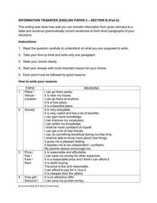 Information transfer | DOC