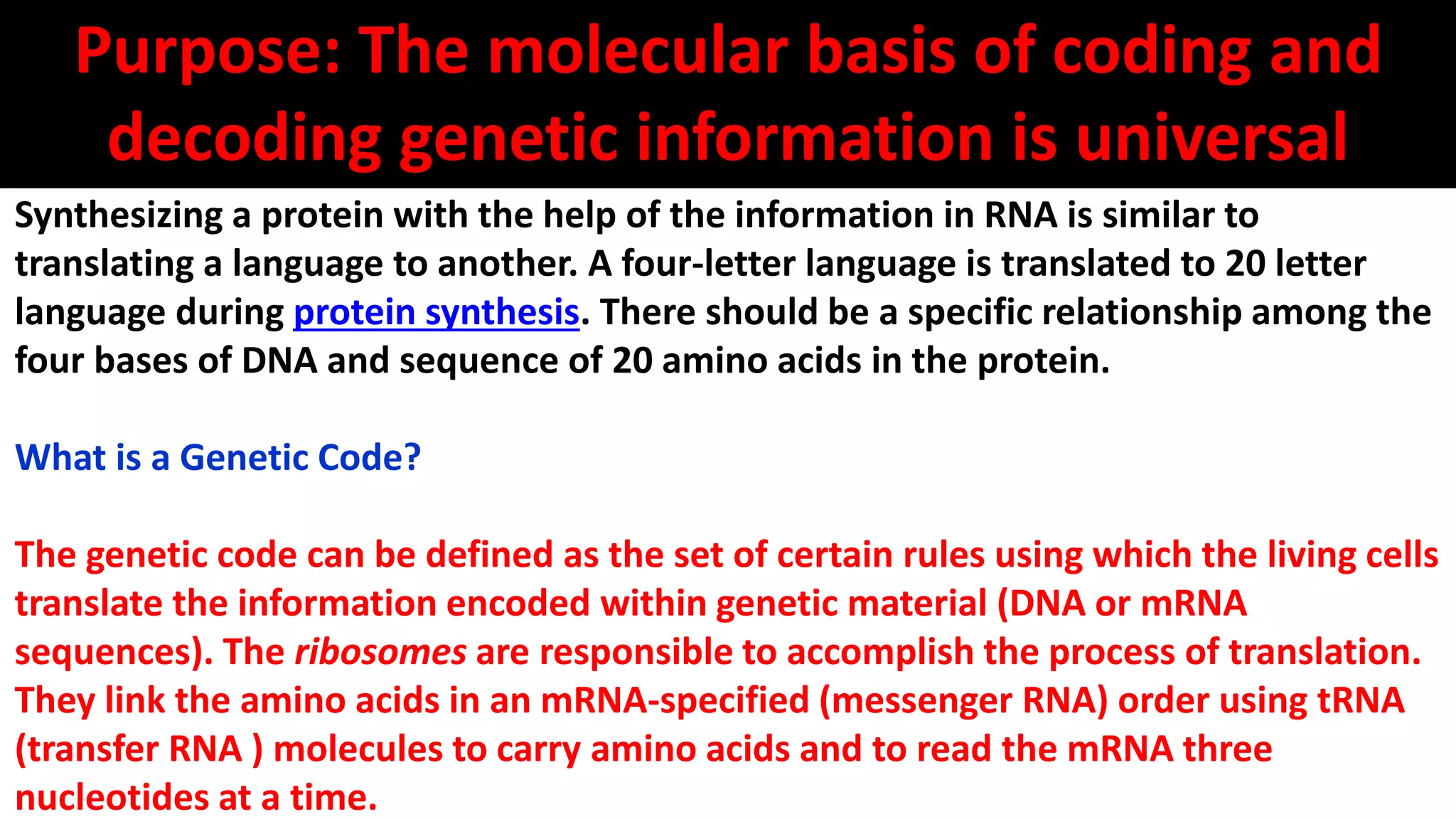 Genetic Information Transfer (Biology for Engineers) | PPTX