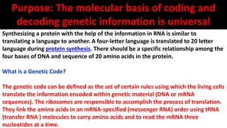 Genetic Information Transfer (Biology for Engineers) | PPTX