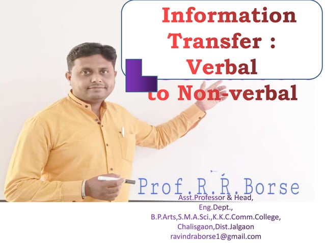 Information Transfer Verbal to Non-verbal | PPTX