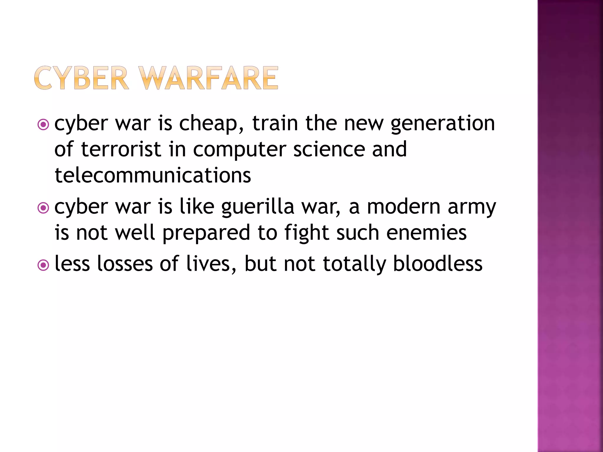 Information warfare.11