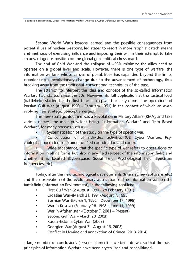 Information Warfare | PDF