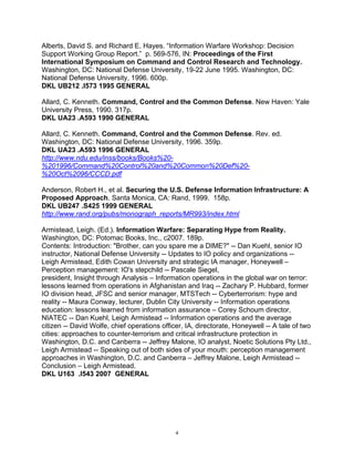 Information warfare and information operations | PDF