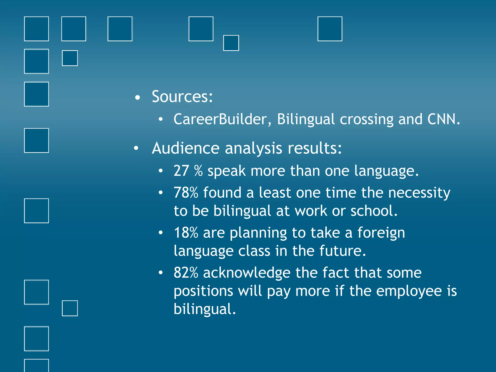 Importance to be bilingual. | PPTX | Business | Business and Finance