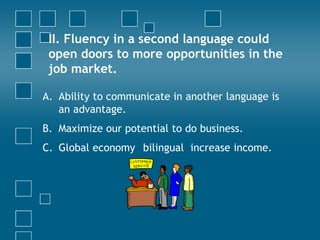 Importance to be bilingual. | PPTX | Business | Business and Finance