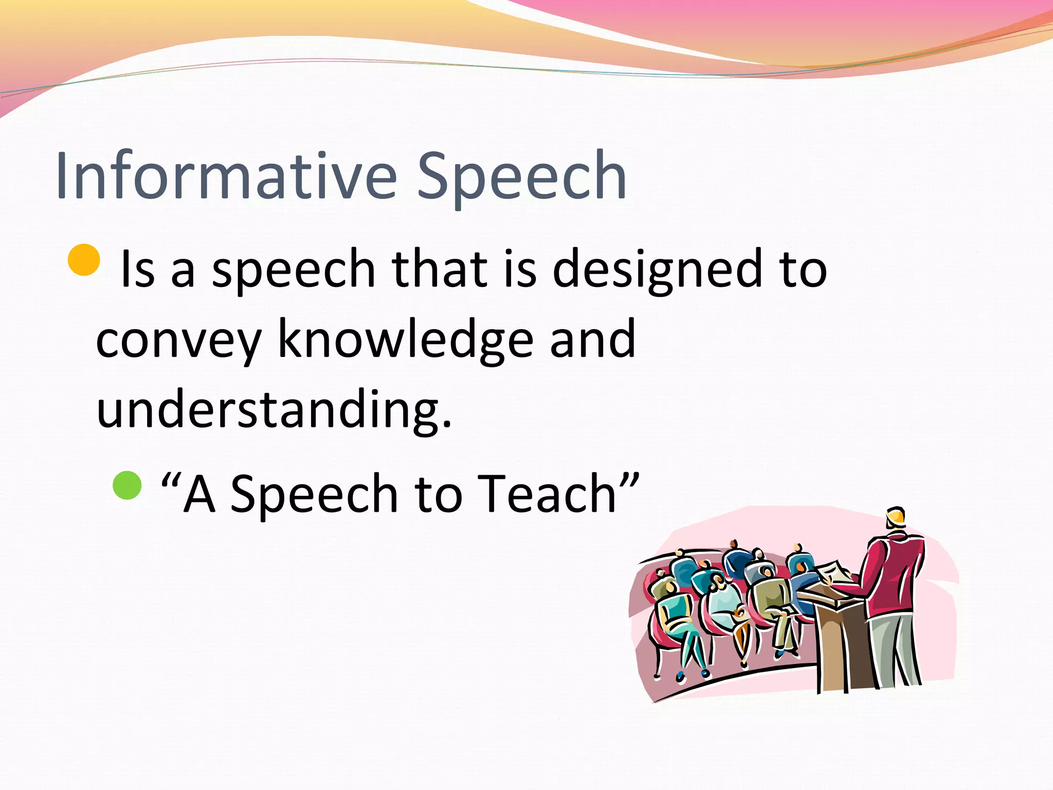 Informative speaking | PPT
