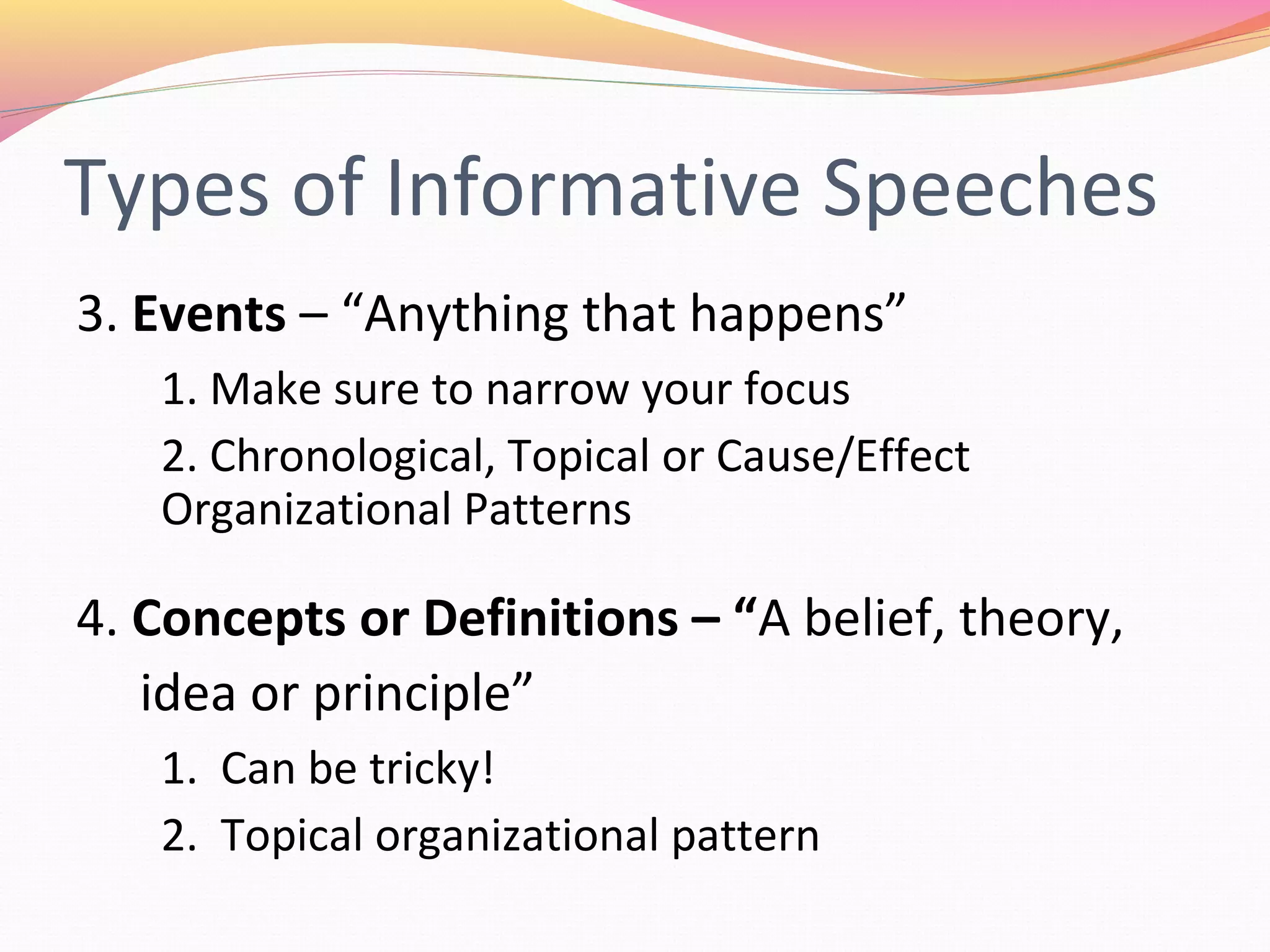Informative speaking | PPT