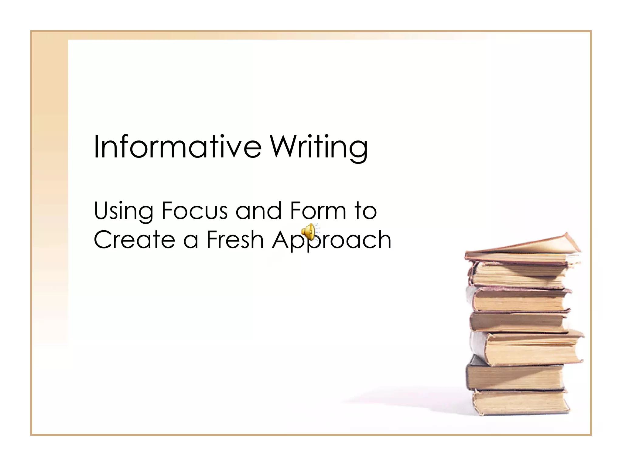 Informative Writing | PPT