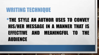Informative-writing-techniques.pptx.or pdf | PPTX