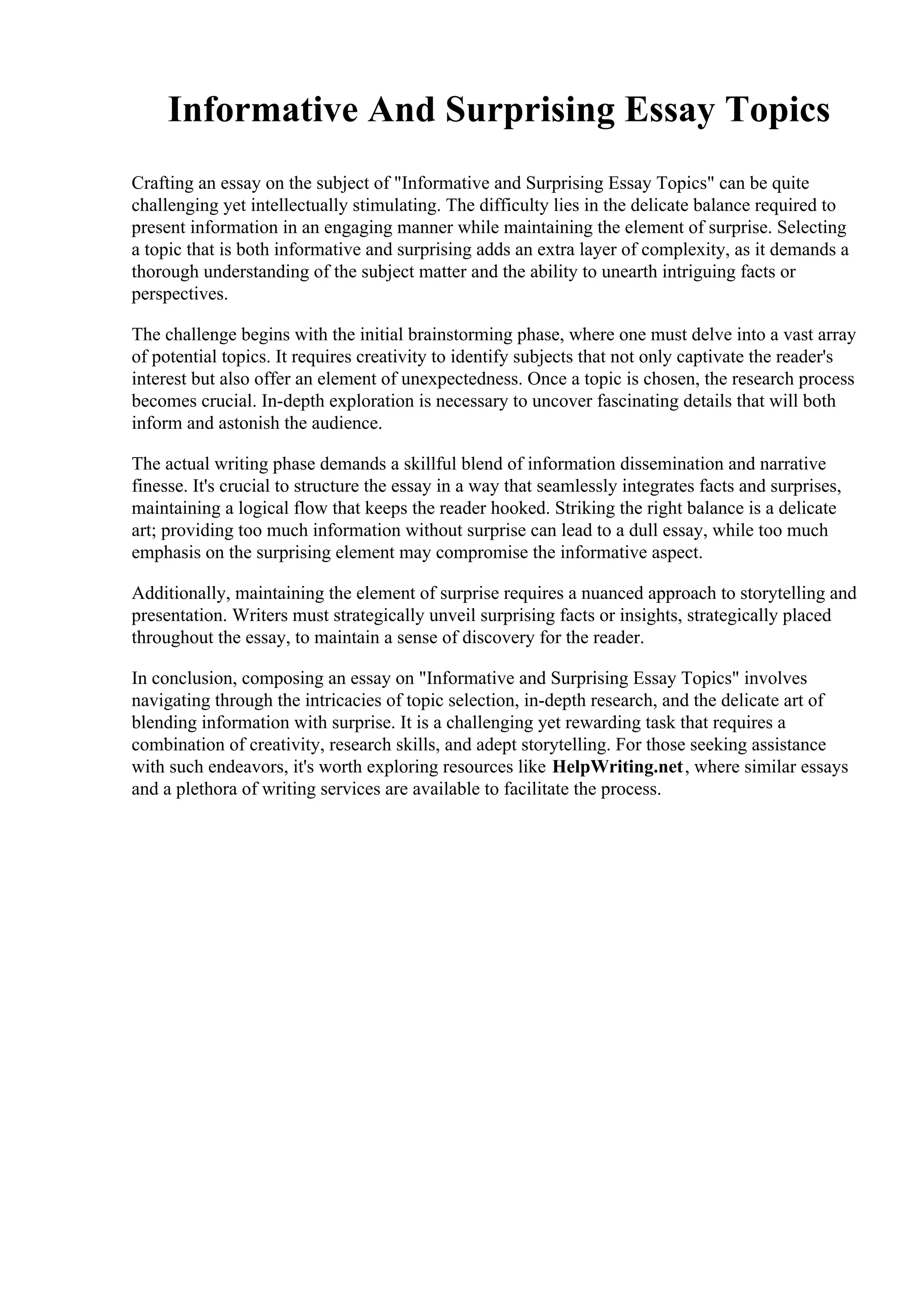 Informative And Surprising Essay Topics.pdf