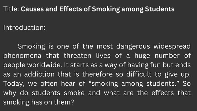 INFORMATIVE ESSAY GRADE 8.pptx | Illegal Drugs, Tobacco, eCigarettes ...