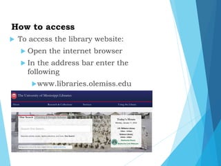 Library Basics | PPT