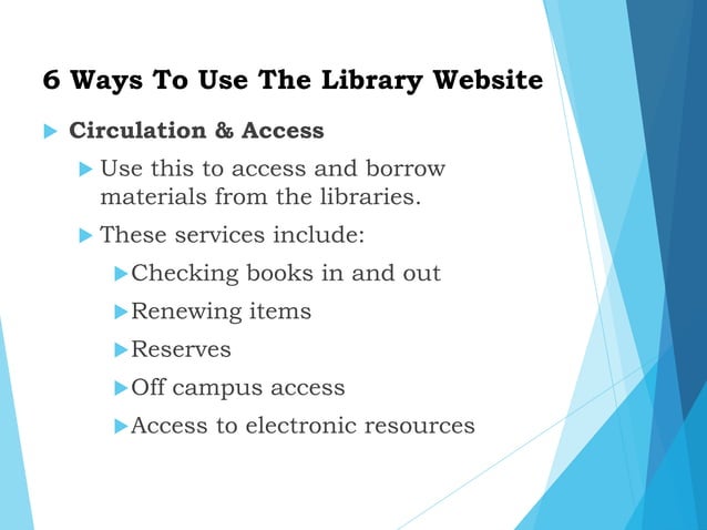 Library Basics | PPT