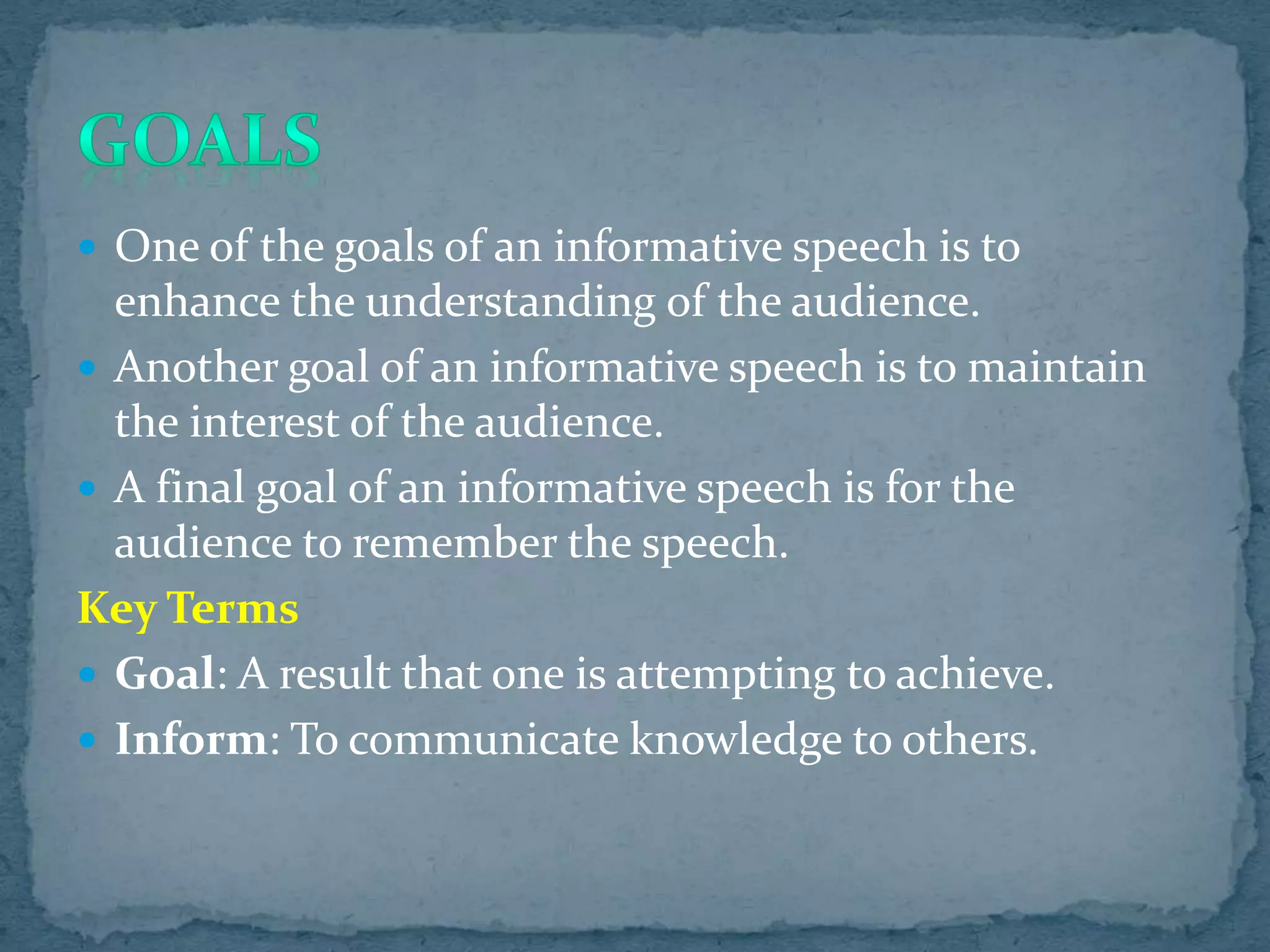 Informative presentation | PPTX