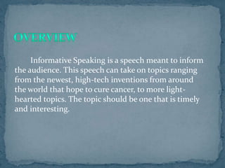 Informative presentation | PPTX