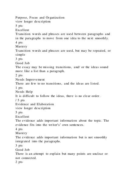 Informative Rubric (1) (1)Informative Rubric (1) (1)Crit | PDF