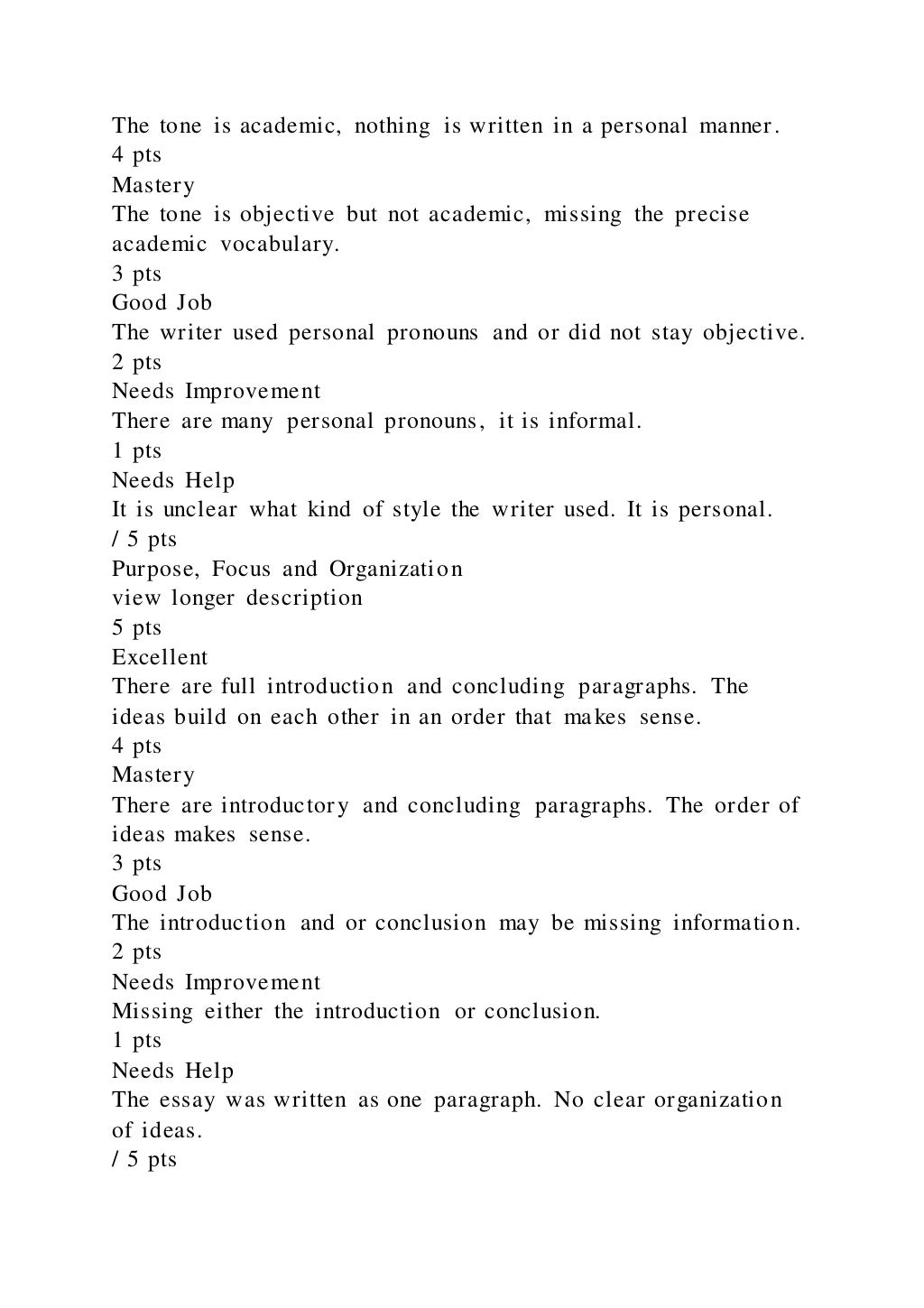Informative Rubric (1) (1)Informative Rubric (1) (1)Crit | PDF