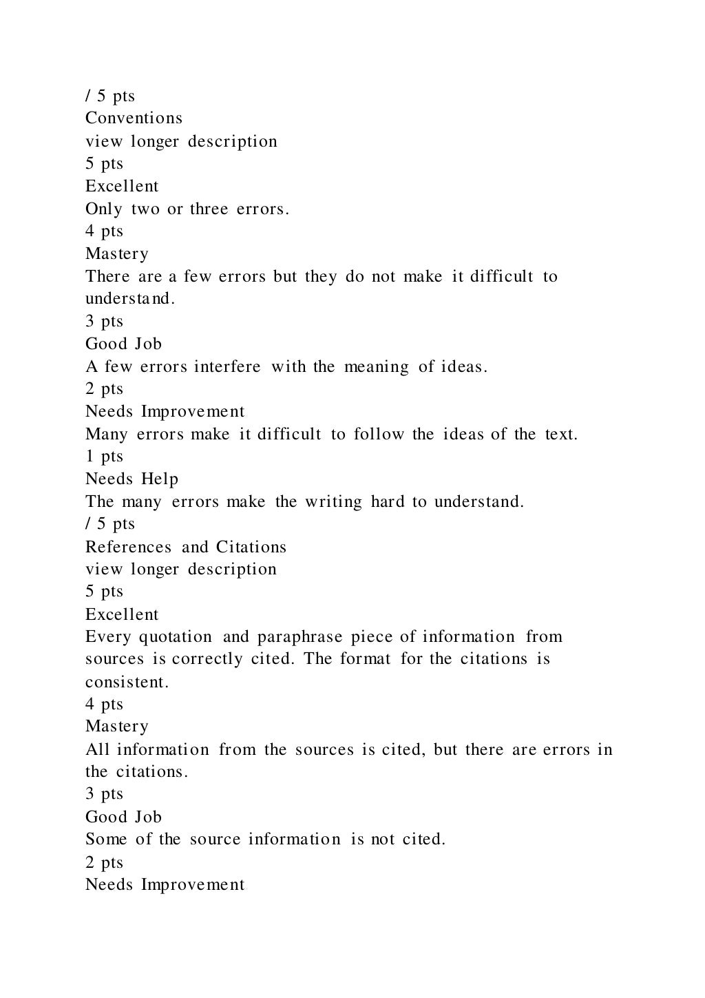 Informative Rubric (1) (1)Informative Rubric (1) (1)Crit | PDF
