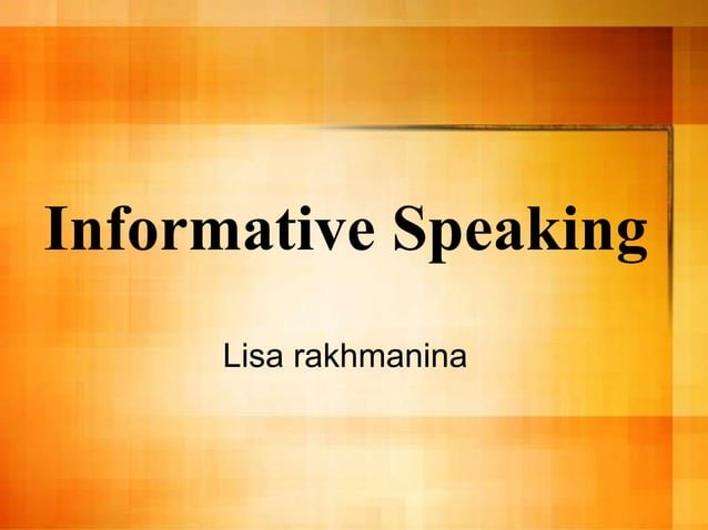 Informative Speaking.ppt