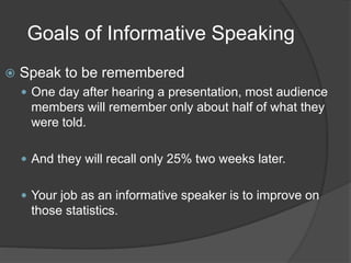 Informative Speaking | PPTX