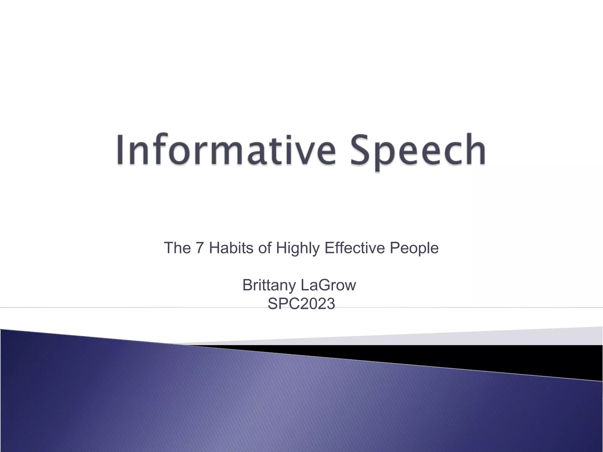 Informative speech | PPT